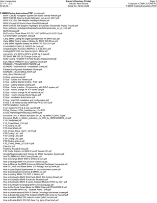 Bmw coding+retrofit guid pdf files list | PDF