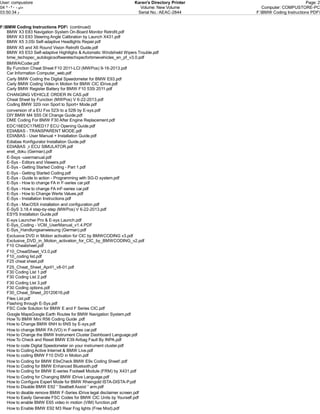 Bmw coding+retrofitting instruction files list | PDF