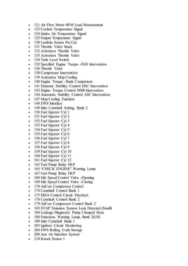 Bmw Fault Code List PDF bmw-fault-code-list-pdf