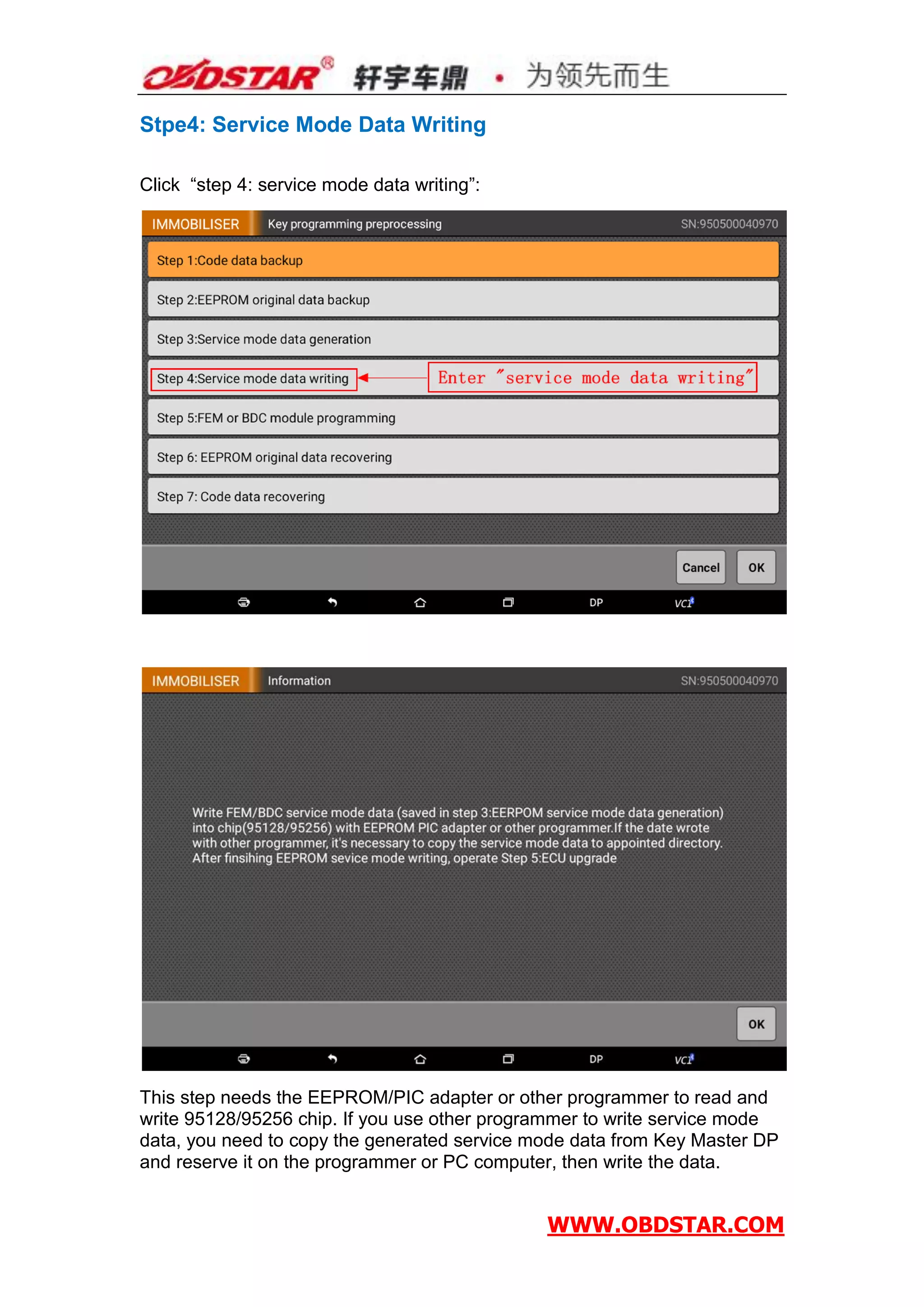 Bmw FEM BDC smart key programming with OBDSTAR X300 DP | PDF ...