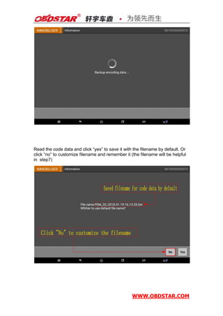 Bmw FEM BDC smart key programming with OBDSTAR X300 DP | PDF ...