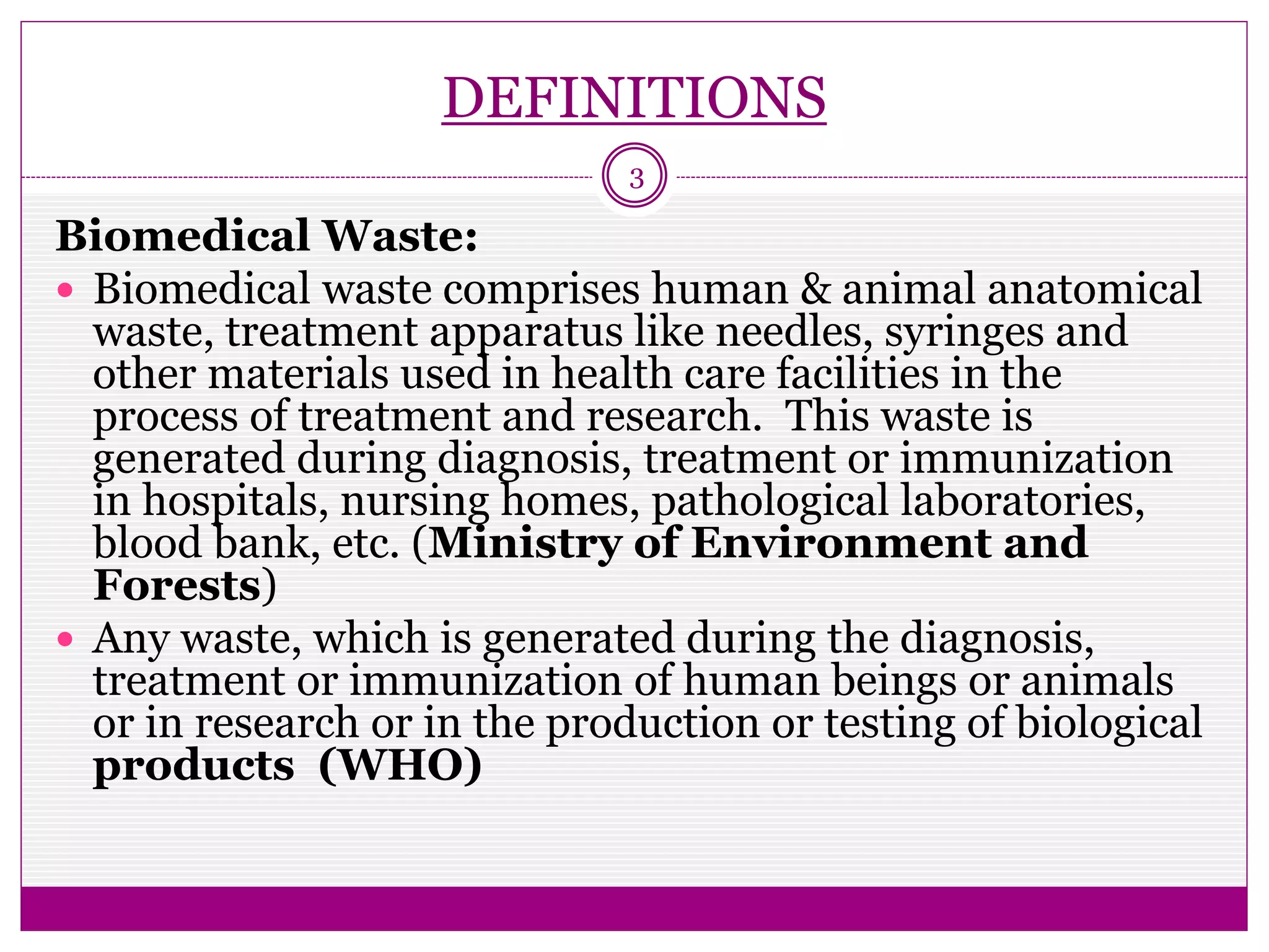 Biomedical waste management | PPTX