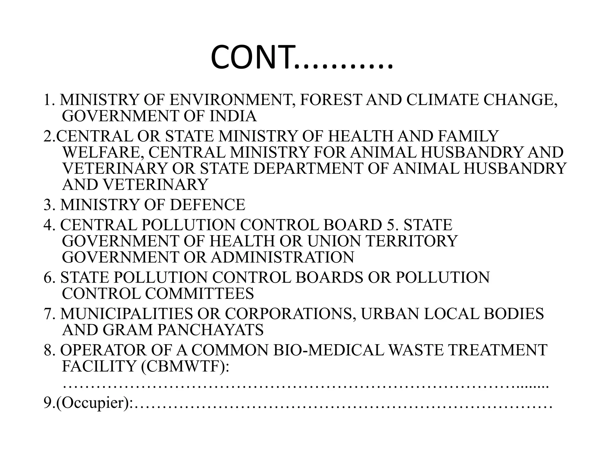 Biomedical waste management amendment rules 2018 | PPTX