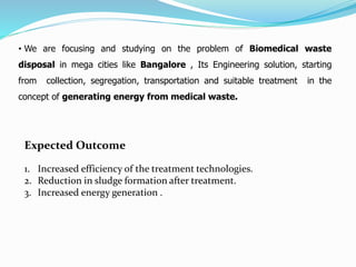 Bio medical waste final yr project | PPTX