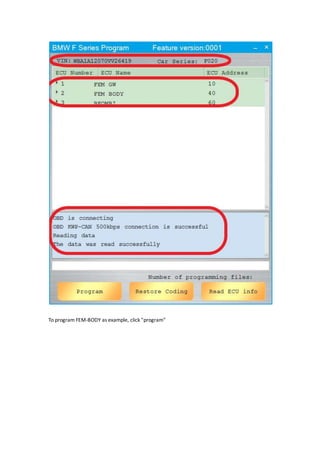 Bmw f series program with cgdi bmw programmer - obd2shop.co.uk