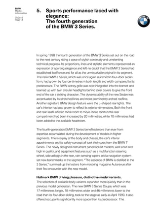 BMW 3 Series - 40 Years history of a classic | PDF