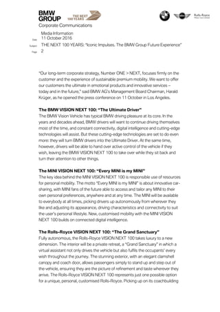 BMW Vision 100 Motorcycle - Press Release | PDF