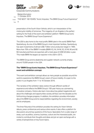 BMW Vision 100 Motorcycle - Press Release | PDF