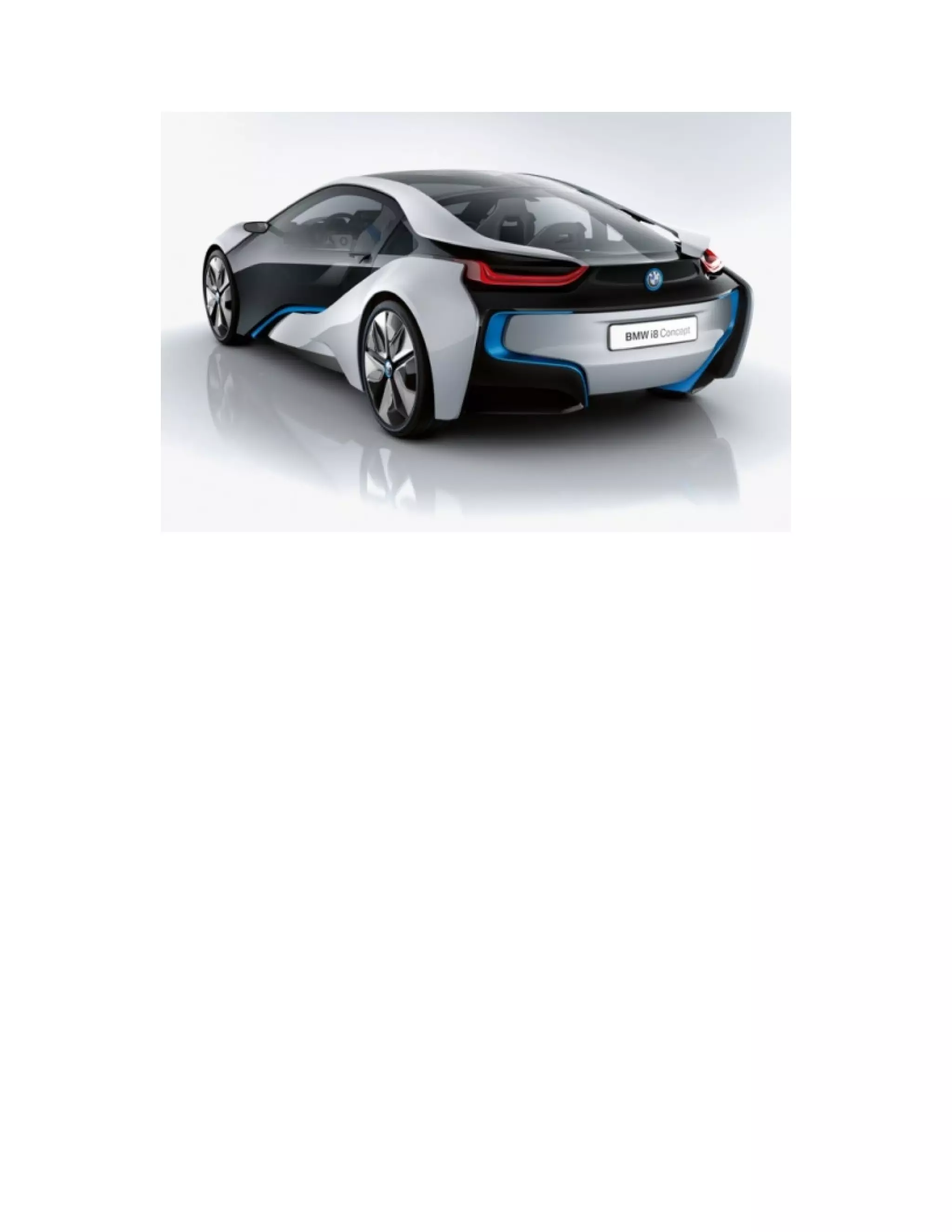 BMW i8 electric hybrid concept car | PDF