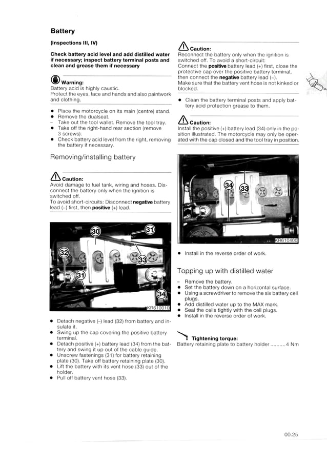Bmw K1200 RS GT REPAIR MANUAL | PDF