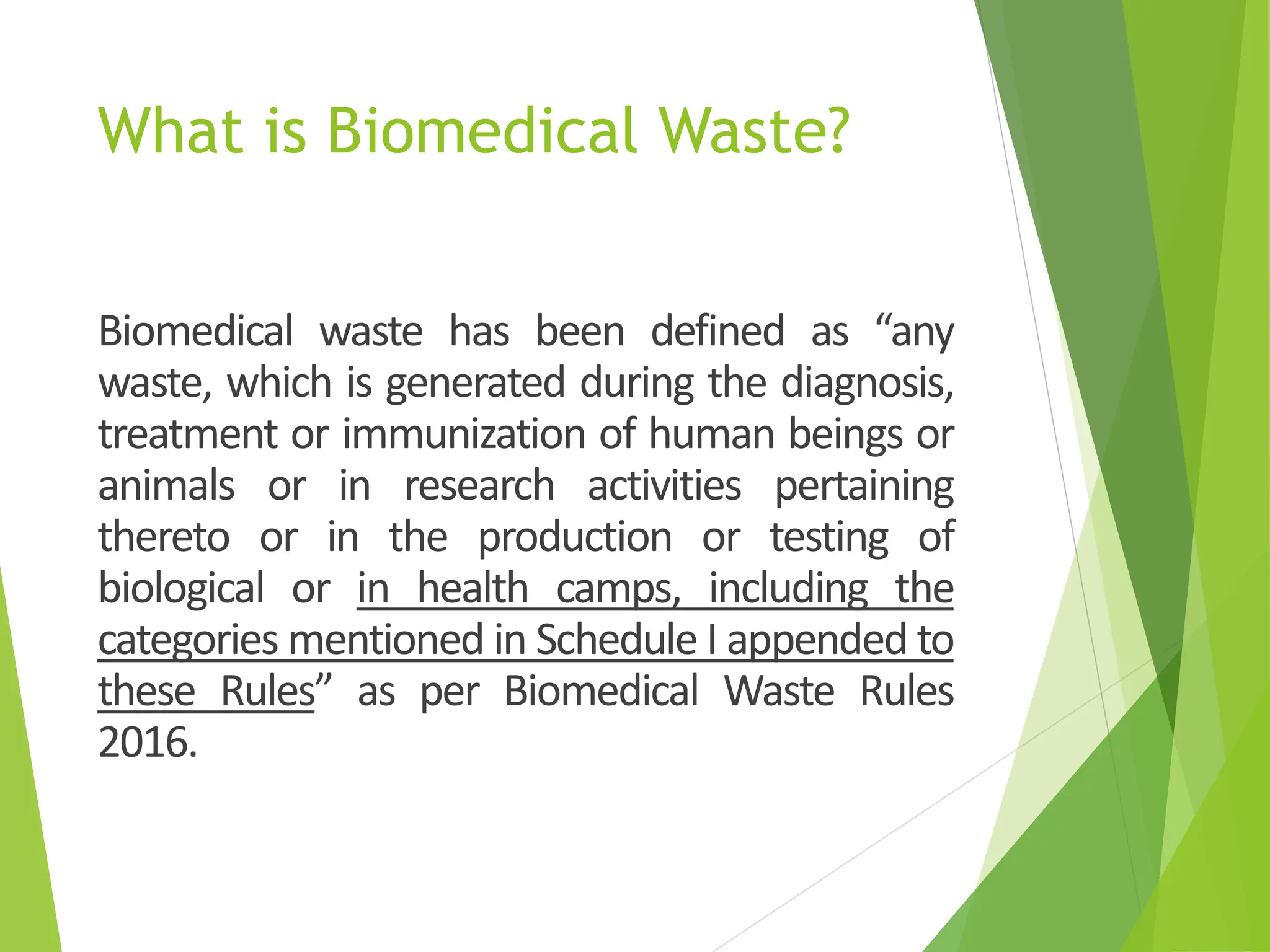 Latest Biomedical waste management guidelines | PPTX