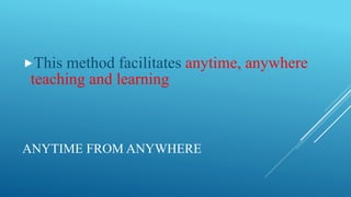 BMW Method of ICT Enabled Teaching and Learning | PPTX