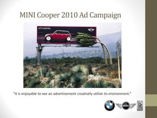 BMW Mini Creative Brief | Group Project | PDF | Automotive Industry ...