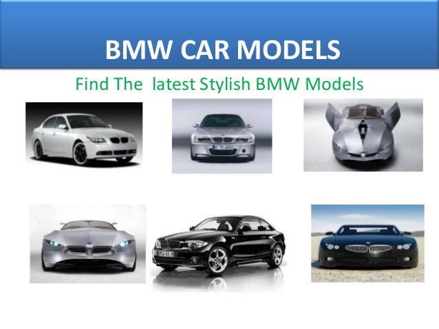 Different Models of BMW