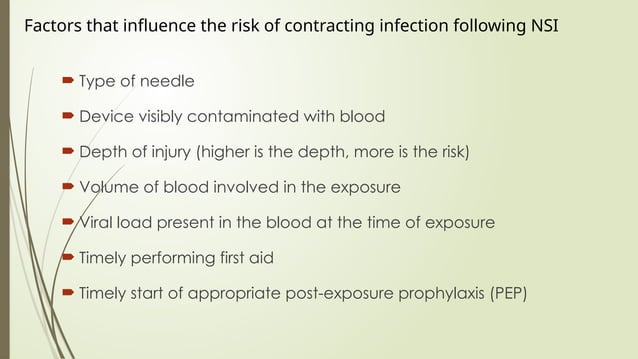 BMW, needle stick injury, splash management.pptx