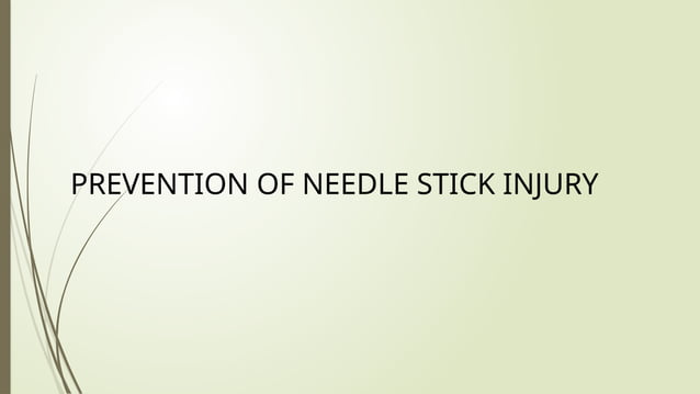 BMW, needle stick injury, splash management.pptx