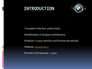 BMW Product Presentation | PPTX