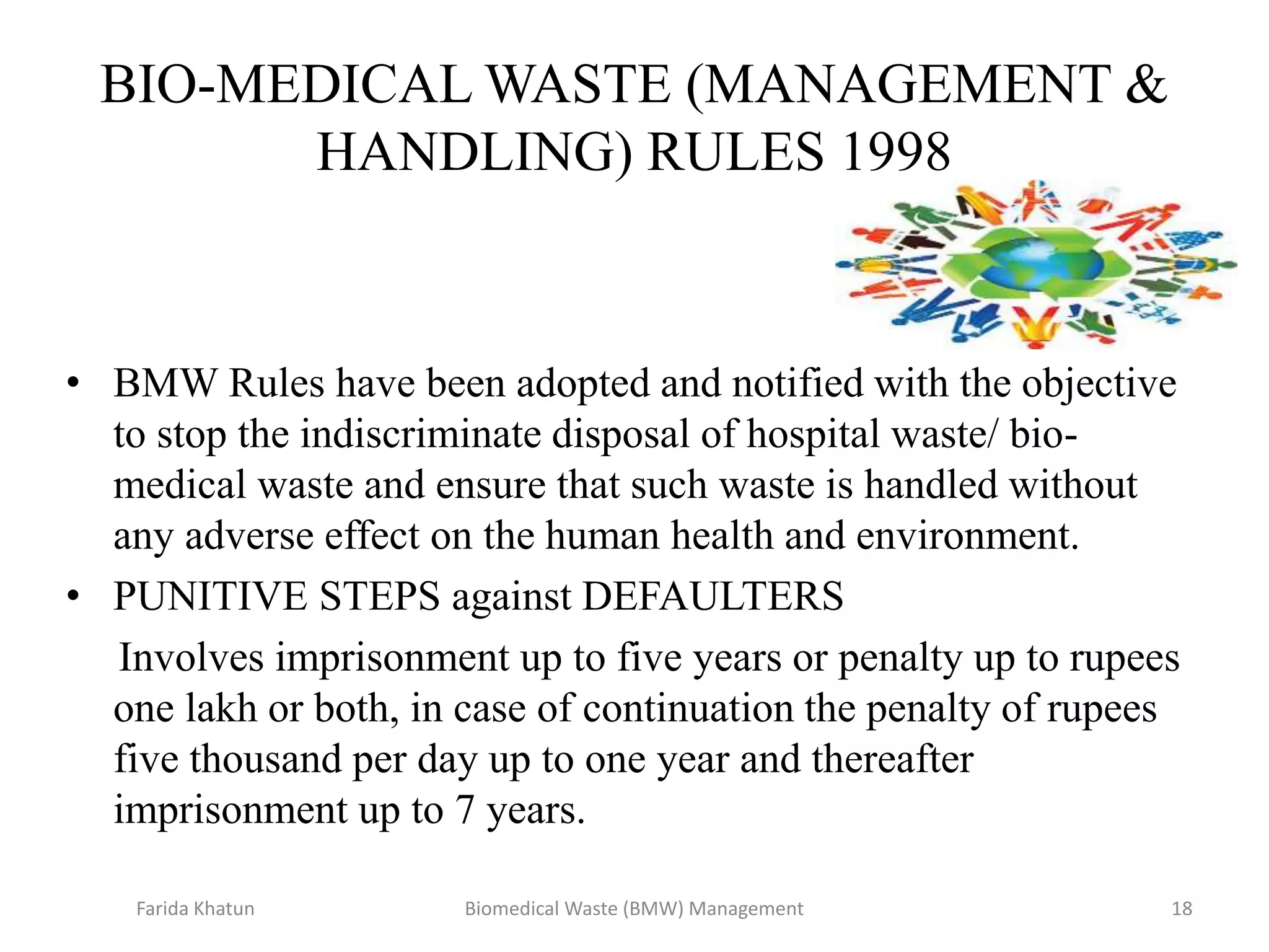 Bio-Medical Waste Management PPT | PPTX