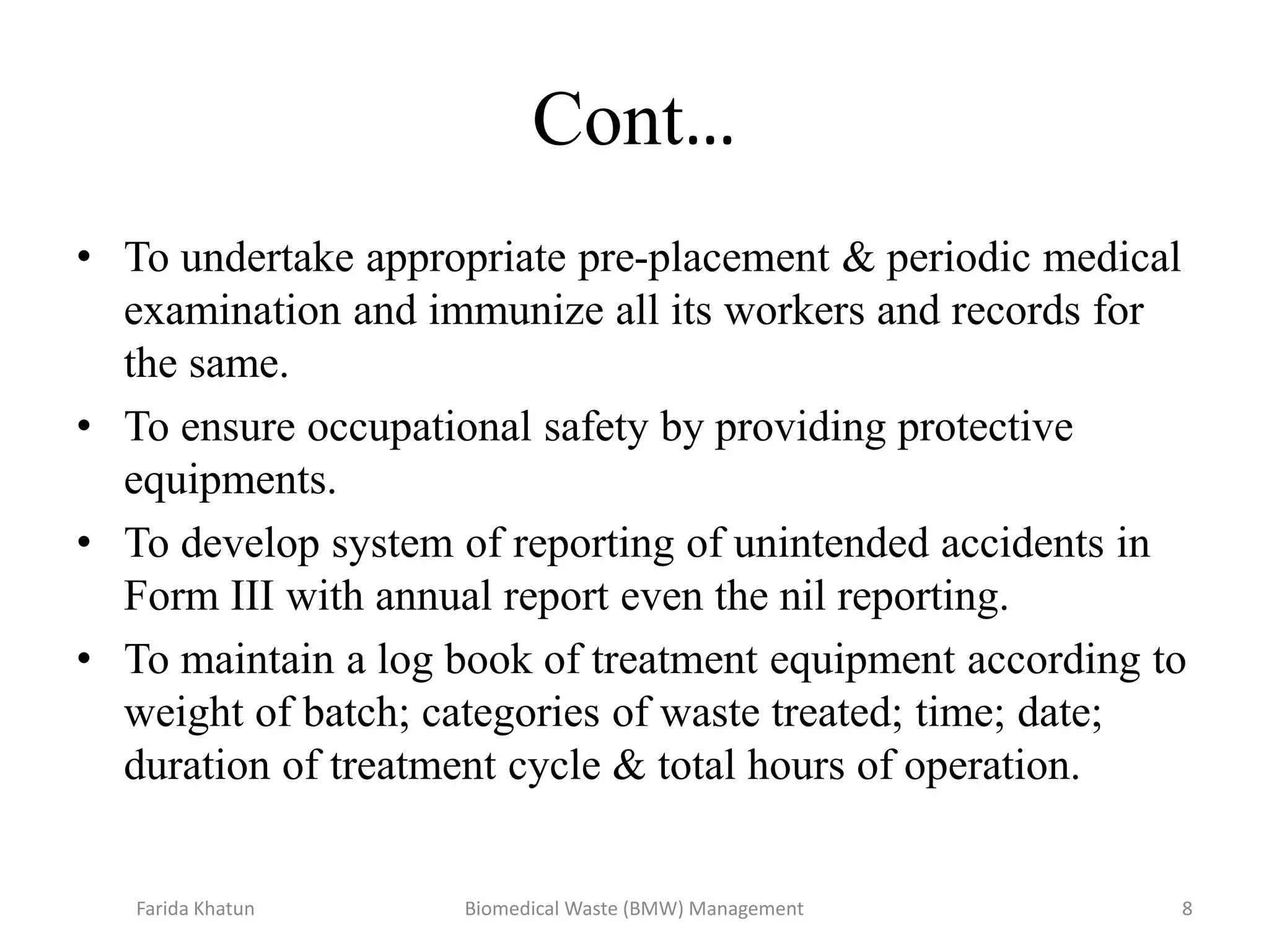 Bio-Medical Waste Management PPT | PPTX