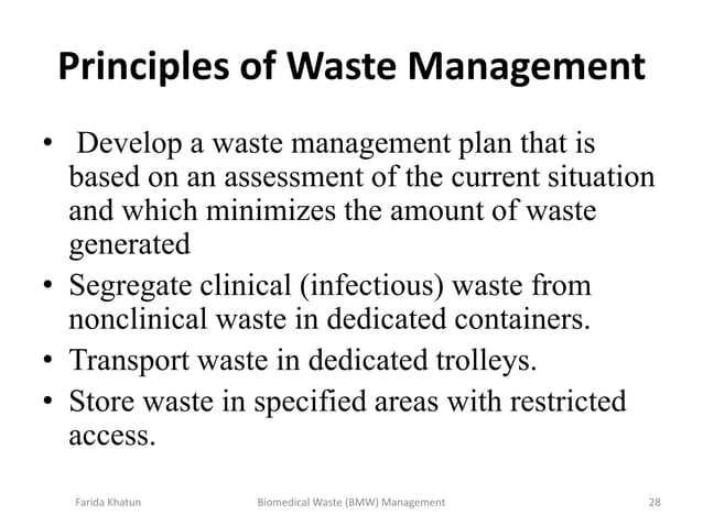 Bio-Medical Waste Management PPT | PPTX