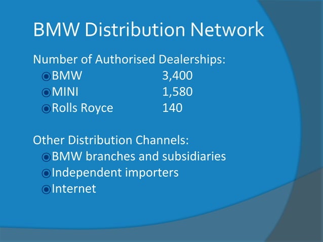 BMW Presentation.pptx | Automotive Industry | Industries