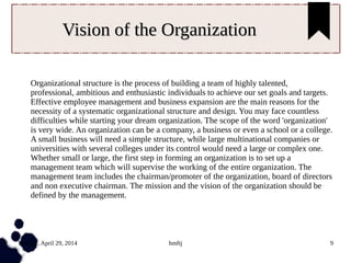 BM-Business Management Organizational Structure | PPT