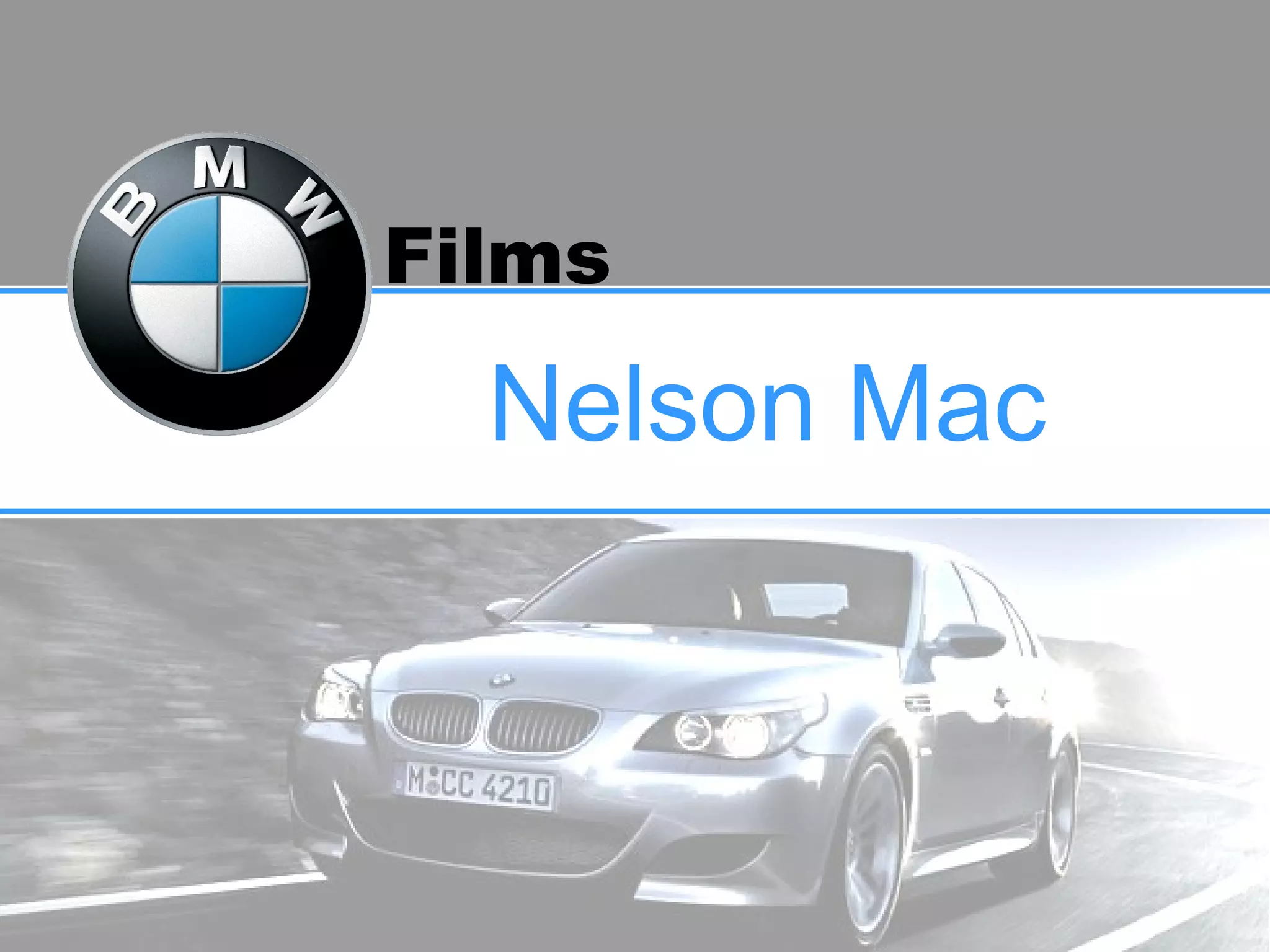 Bmw presentation nelson mach | PPT