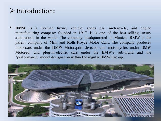 Bmw slides powerpoint presentation
