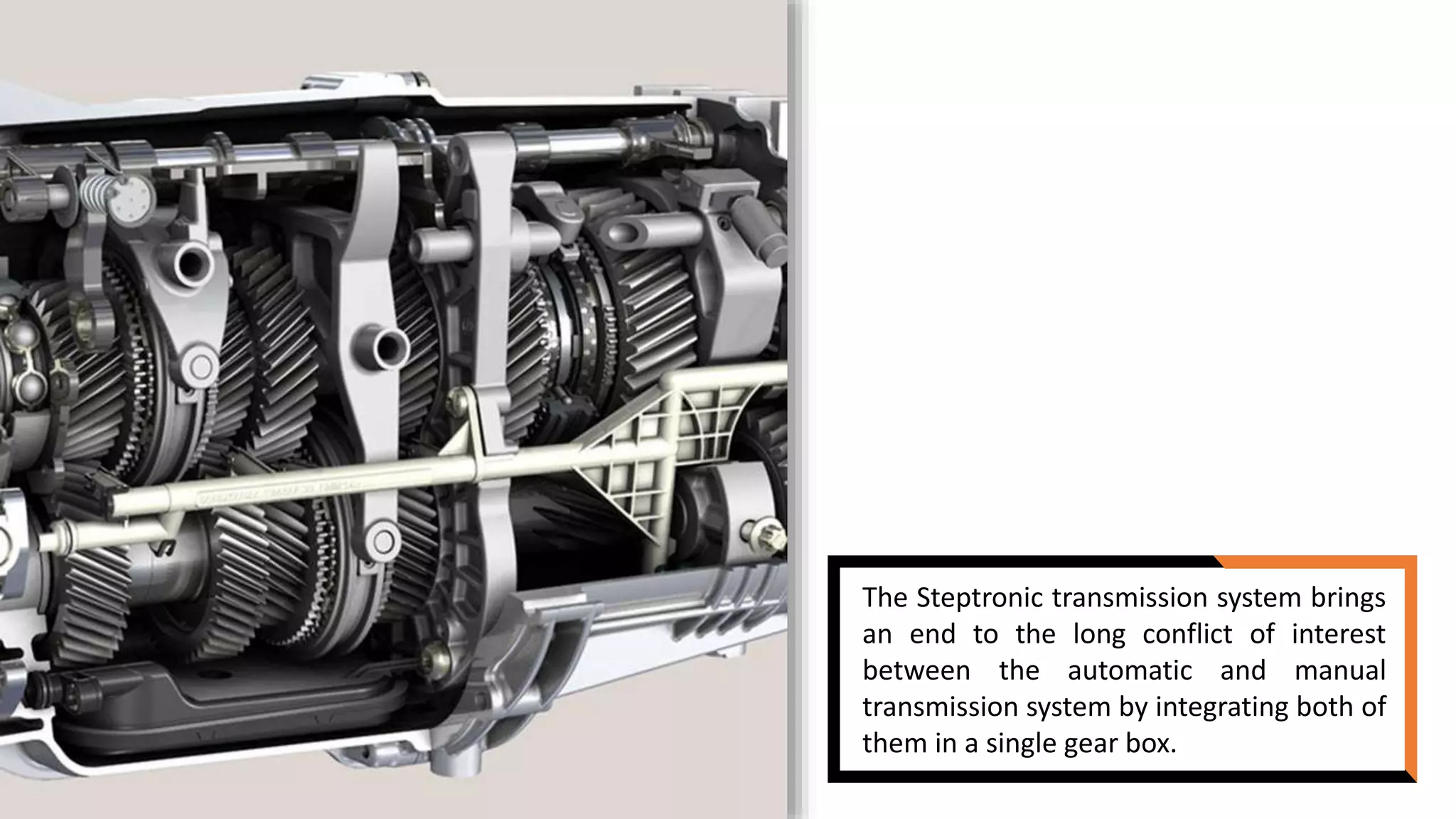 Bmw Steptronic Transmission | PPTX