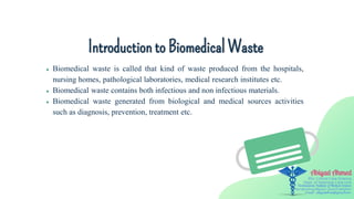 Biomedical Waste & Sterilization | PPTX
