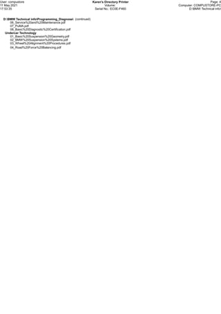 Bmw technical info list | PDF | Automotive