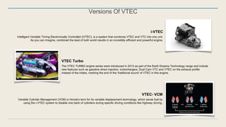 evolution of honda vtec engine | PPTX