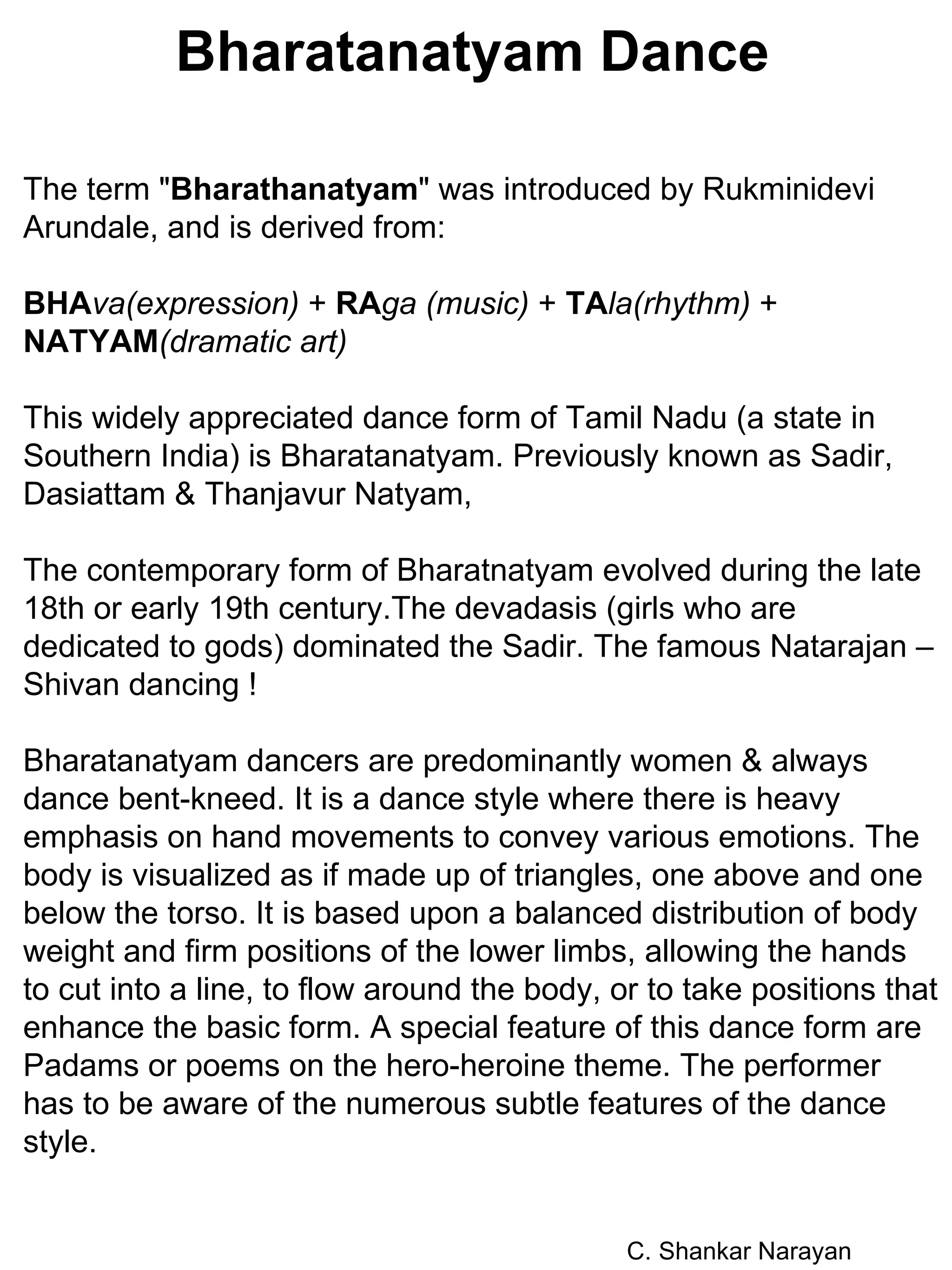 Bharat Natyam | PPS