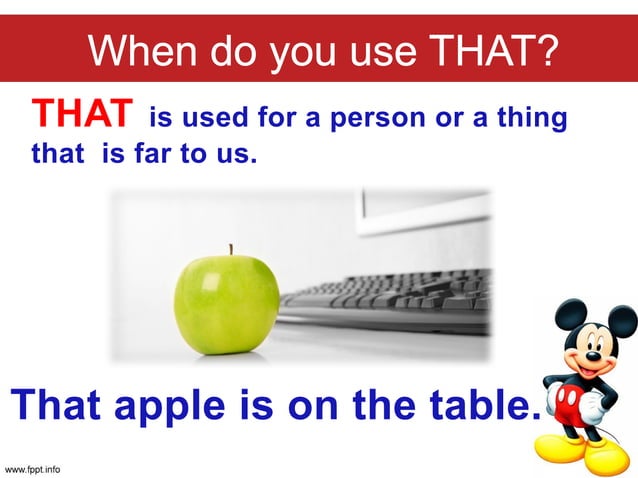 How to teach Demonstrative pronouns for an English as a foreign ...