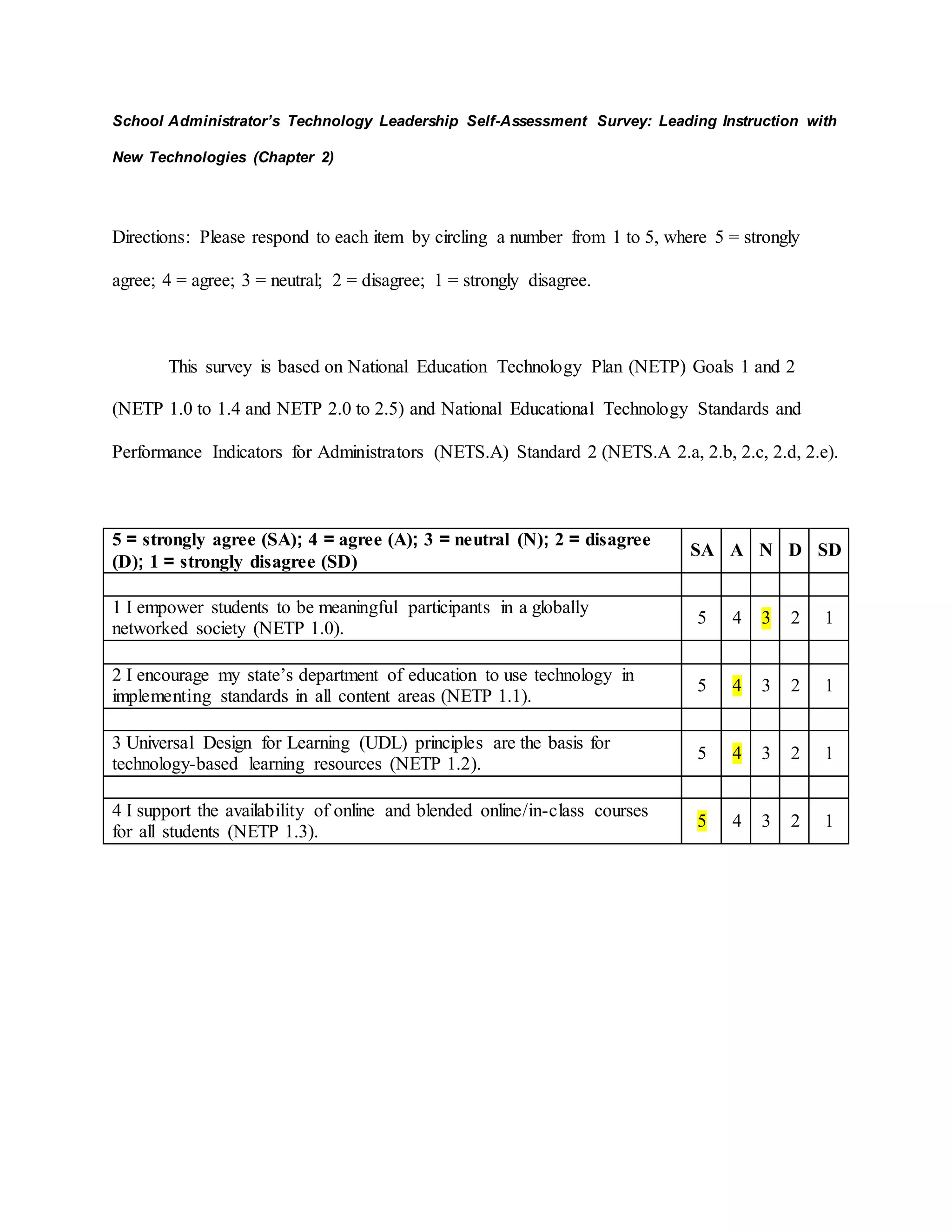 Self assessment survey-2.doc