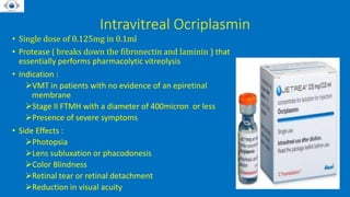 MACULAR_HOLE presentation dhir hospital bhiwani.pptx | Eye and Vision ...