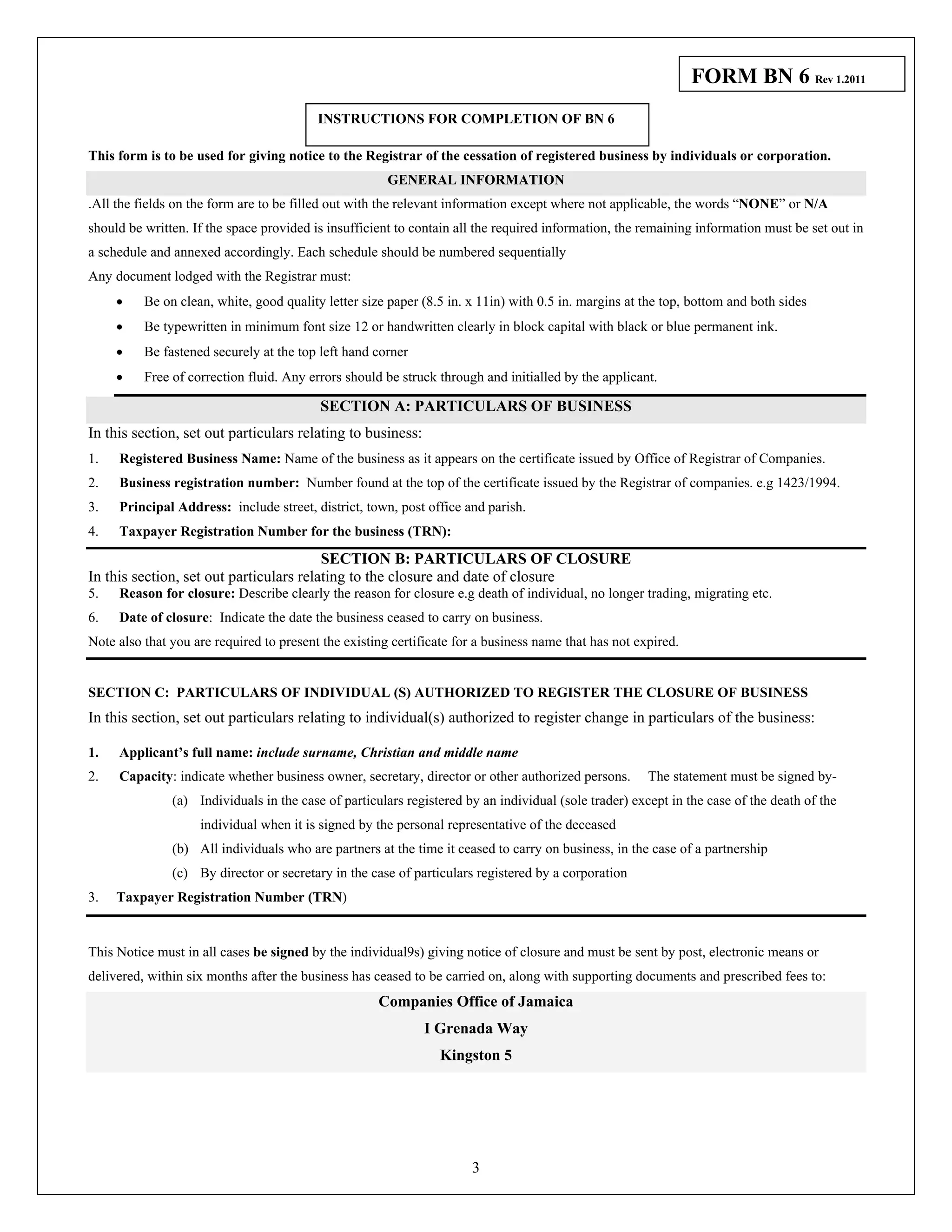 Bn 6 form rev.1.2011