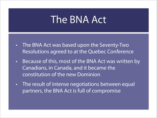 The BNA Act | PDF