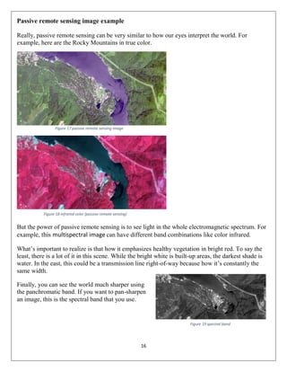 passive and active remote sensing systems, characteristics and ...