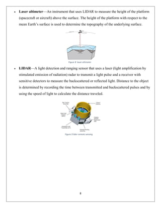 passive and active remote sensing systems, characteristics and ...