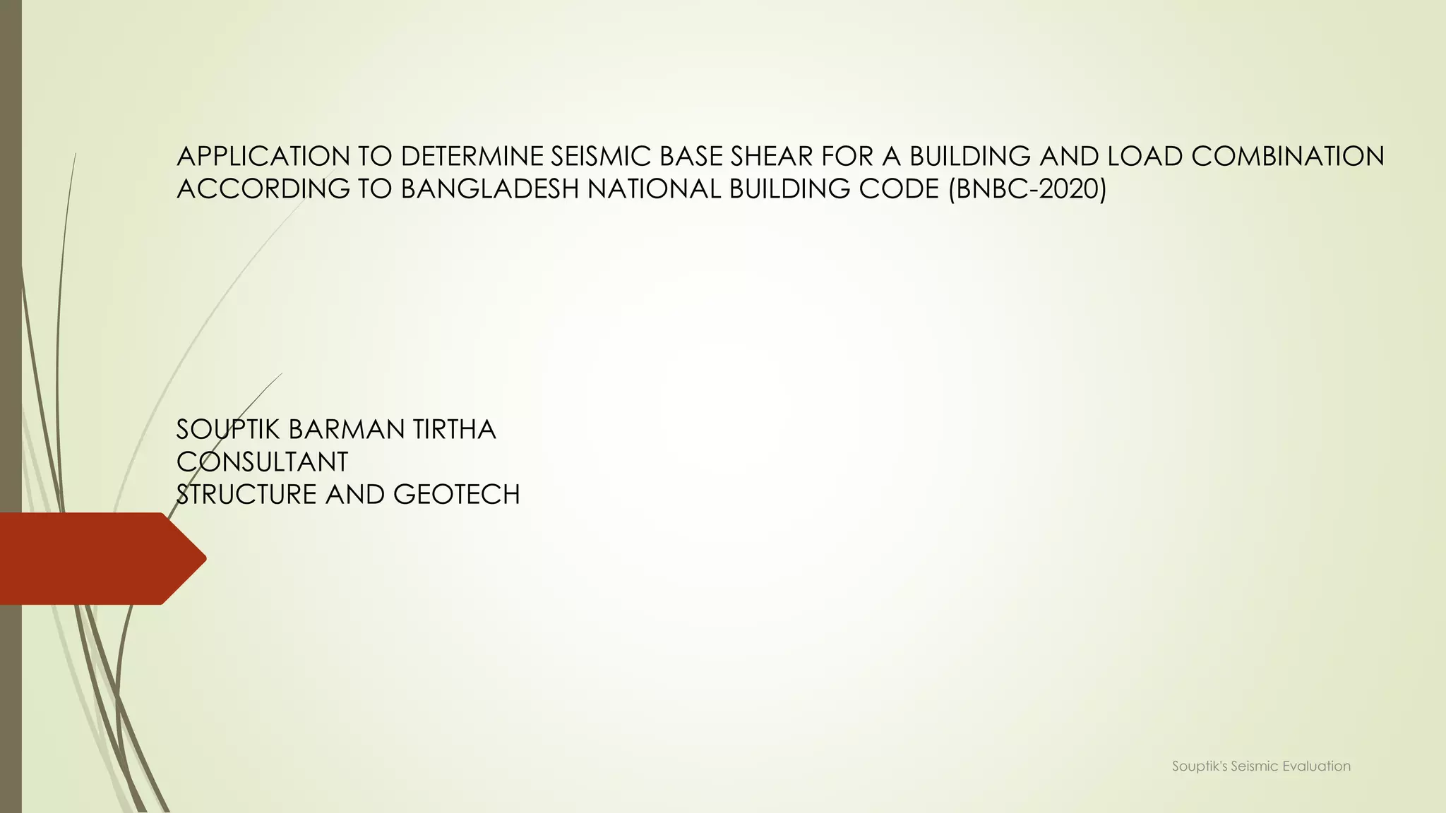 Bnbc2020 seismic application Description | PDF