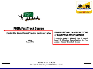 Bnb poem 6 months course outline | PPT