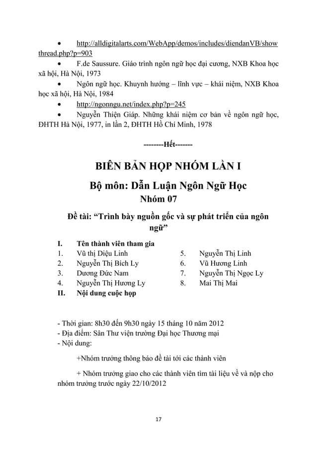 Dẫn luận ngôn ngữ học | DOCX