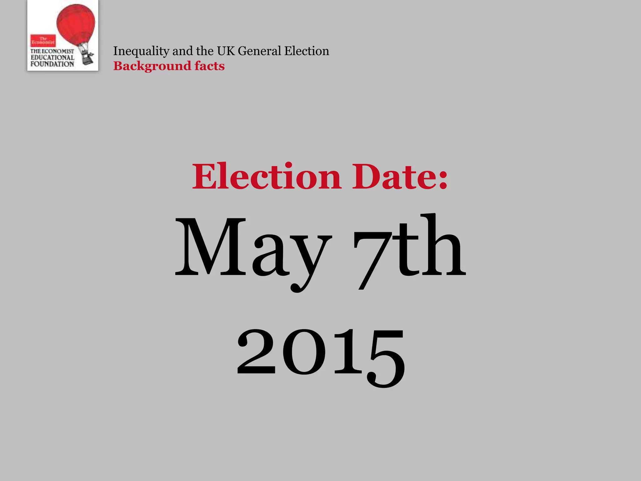 UK General Election 2015 - background facts for children | PPT