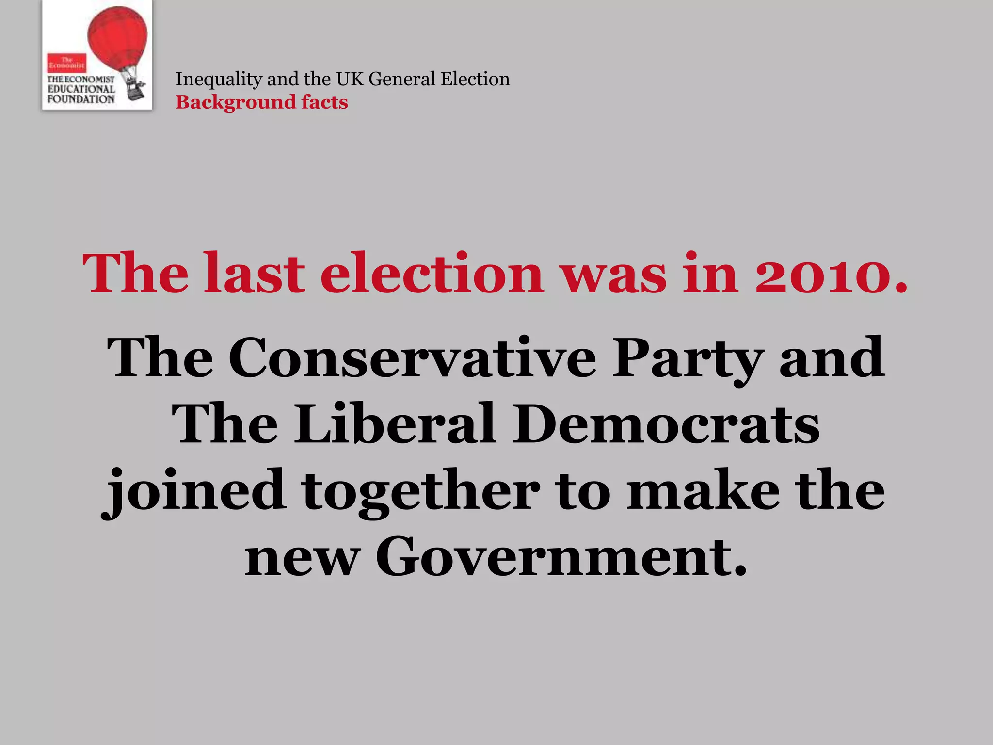 UK General Election 2015 - background facts for children | PPT