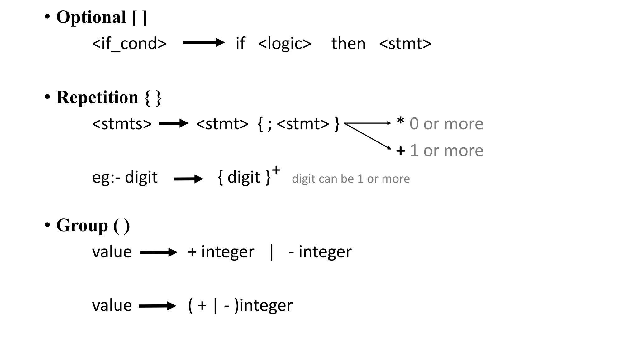 BNF & EBNF | PPTX | Programming Languages | Computing
