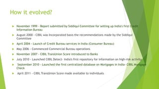 Banking & Financial Services - CIBIL | PPT