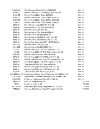 Bảng giá paragon 20151006 | PDF