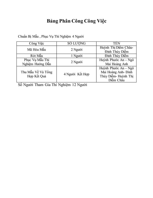 ban phan cong cong viec | PDF