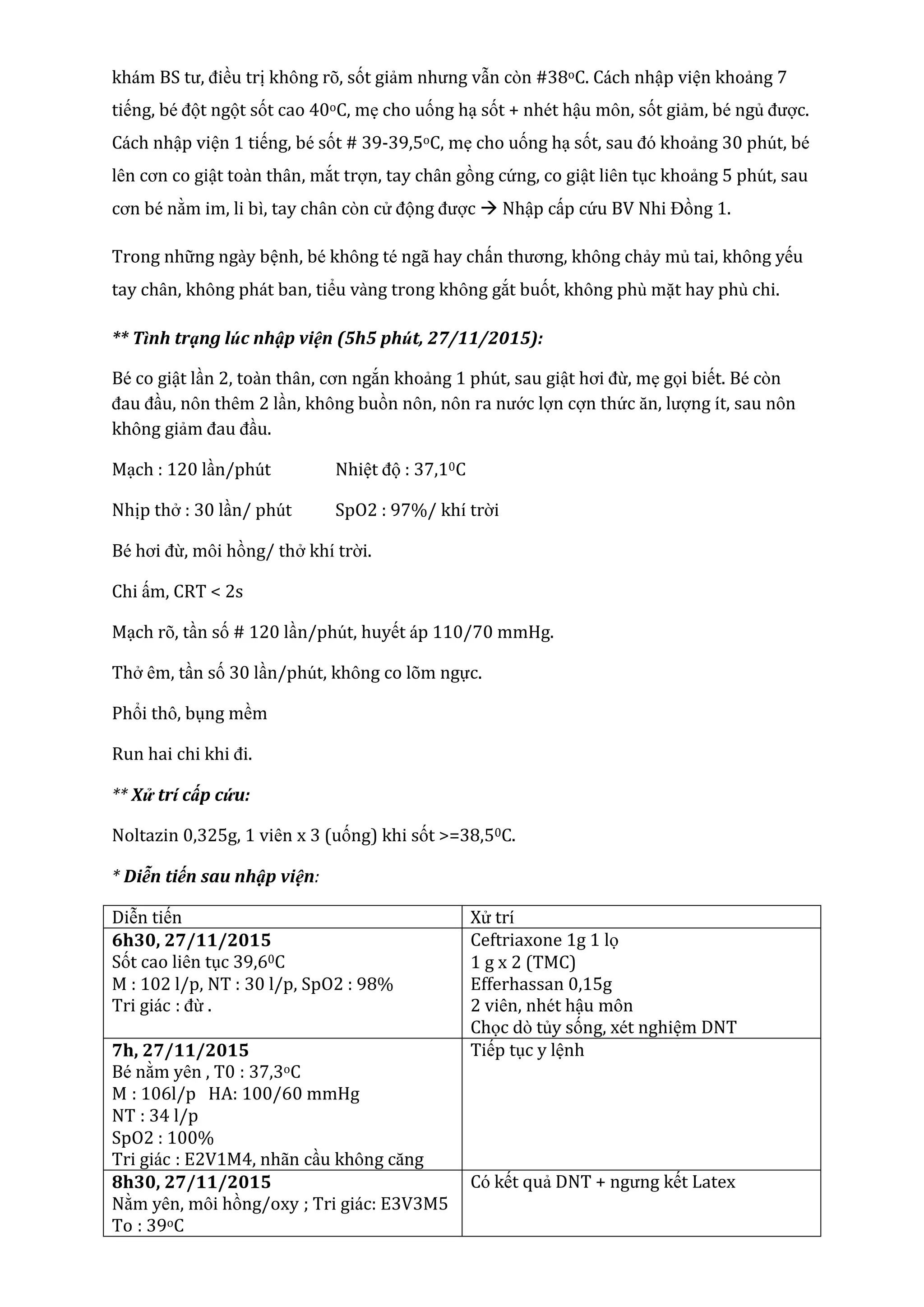 BỆnh Án Nhi Khoa Pdf